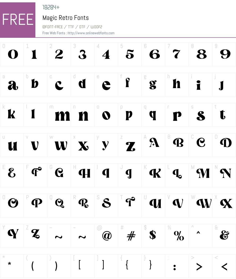 Magic Retro 1.013;Fontself Maker 3.5.4 Fonts Free Download ...