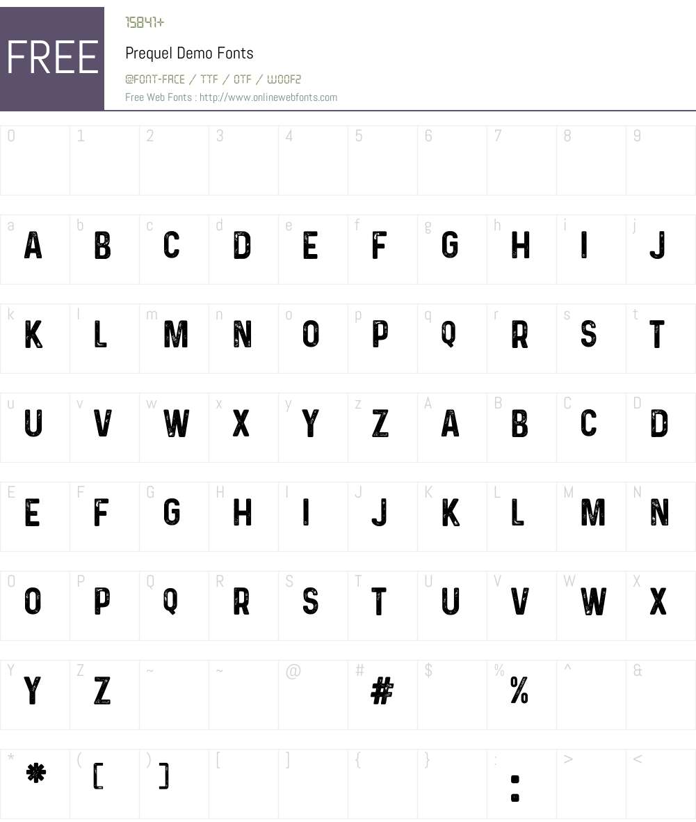 Prequel Demo 1.000 Fonts Free Download - OnlineWebFonts.COM