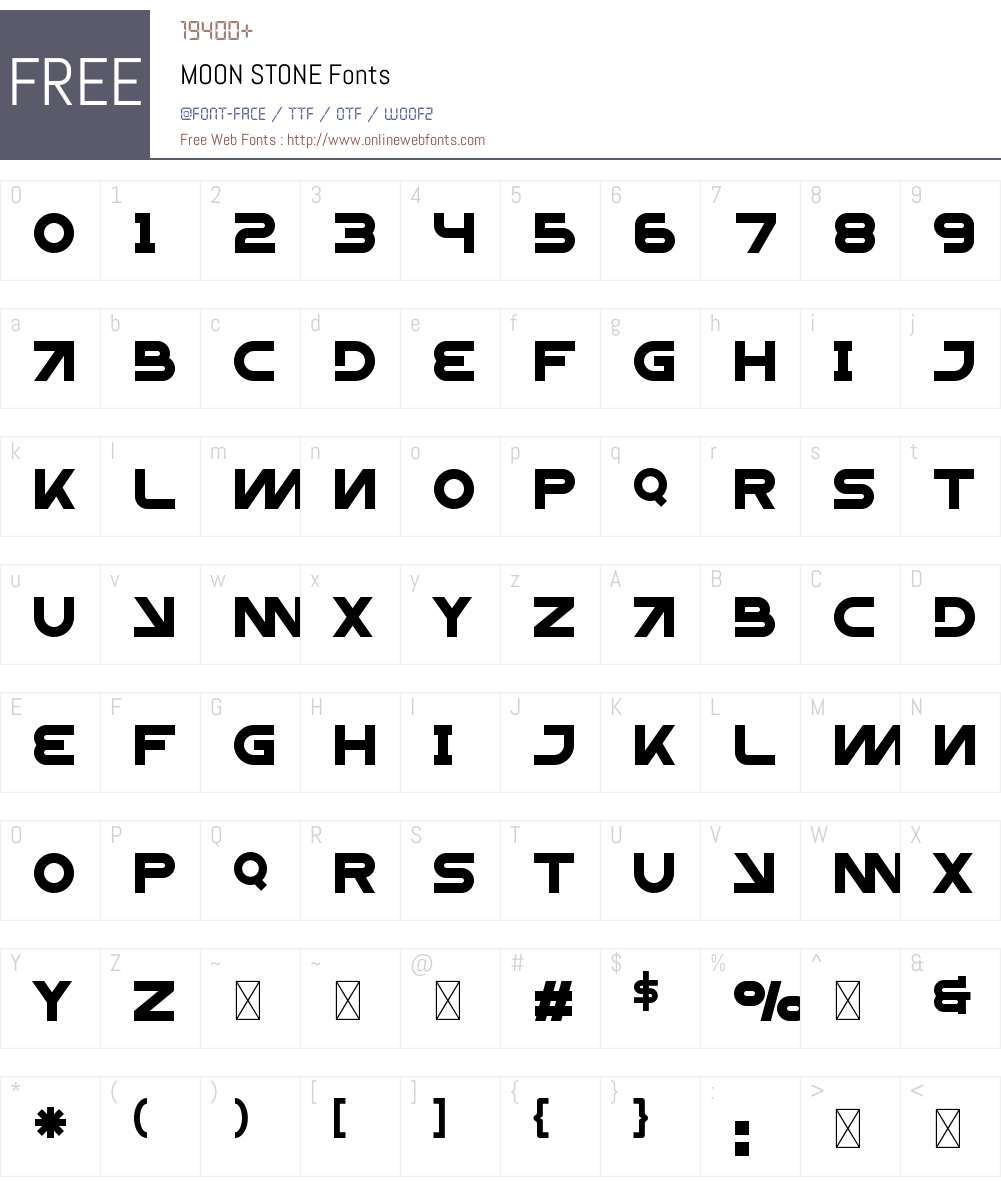 MOON STONE 1.002;Fontself Maker 3.5.7 Fonts Free Download ...