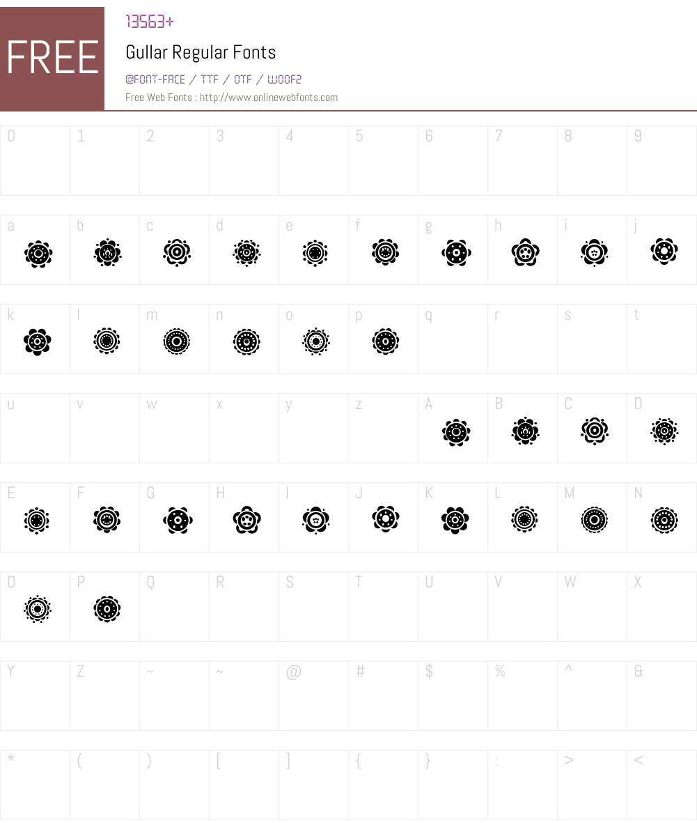 Gullar Regular 1.000 Fonts Free Download - OnlineWebFonts.COM