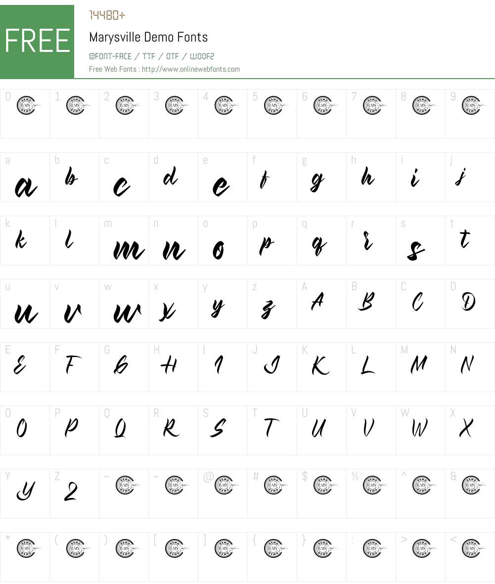 Marysville Demo 1.003;Fontself Maker 3.5.4 Fonts Free Download ...