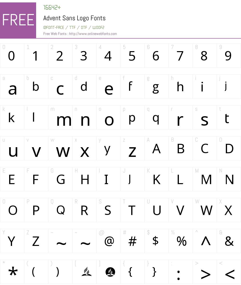 Advent Sans Logo 1.002 Fonts Free Download - OnlineWebFonts.COM