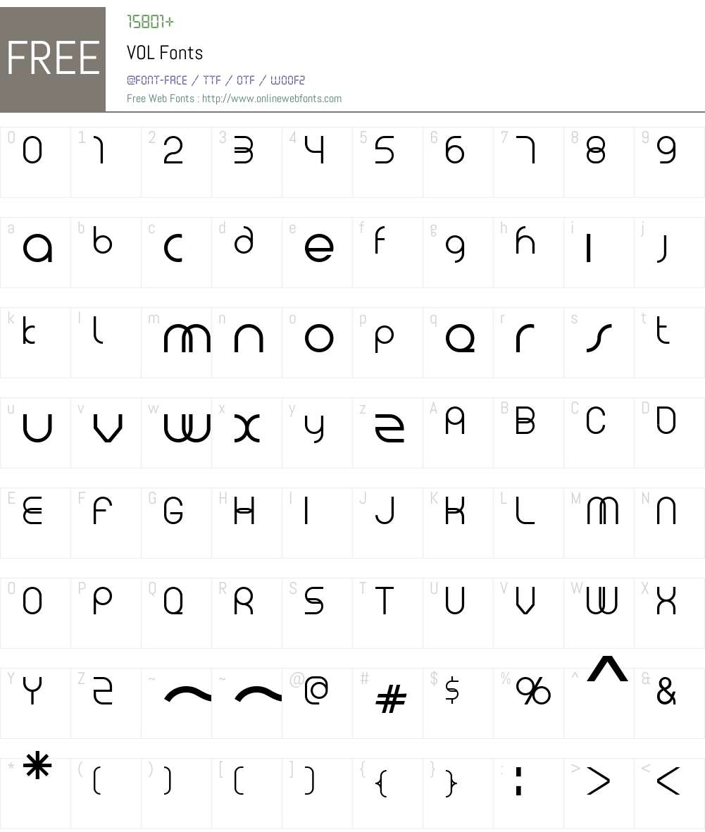 VOL 000.000 Fonts Free Download - OnlineWebFonts.COM
