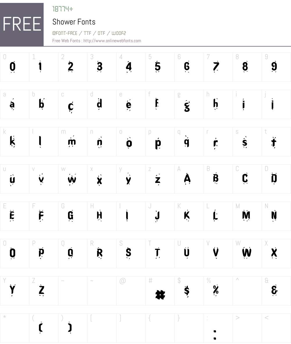 Shower Macromedia Fontographer 4.1 7/1/96 Fonts Free Download ...