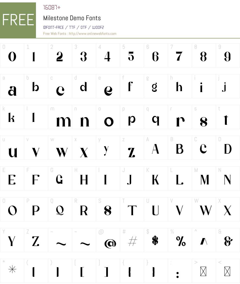Milestone Demo 1.009;Fontself Maker 3.5.6 Fonts Free Download ...