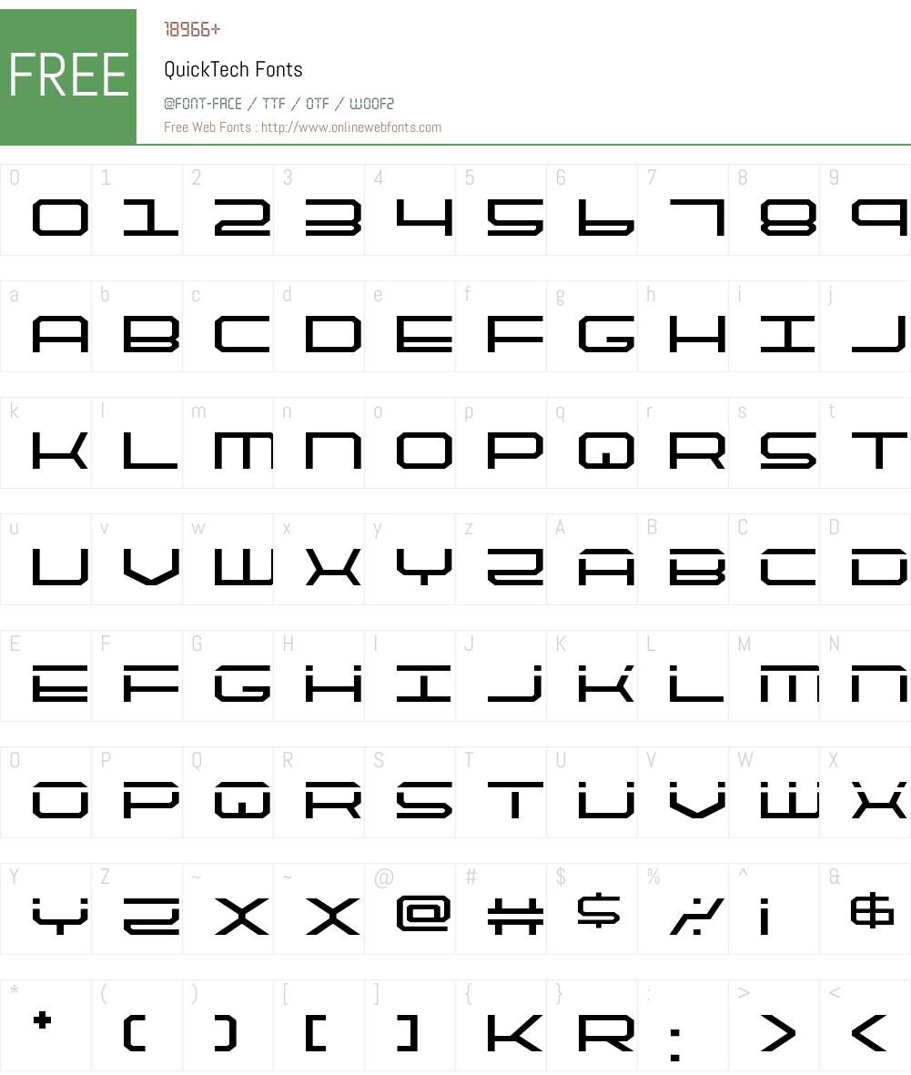 QuickTech 3.0; 2019 Fonts Free Download - OnlineWebFonts.COM