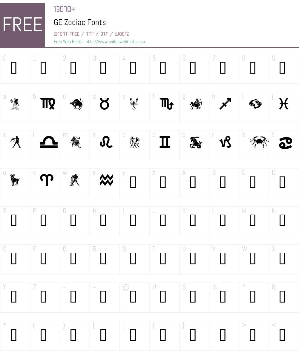 GE Zodiac 1.0 Fonts Free Download - OnlineWebFonts.COM