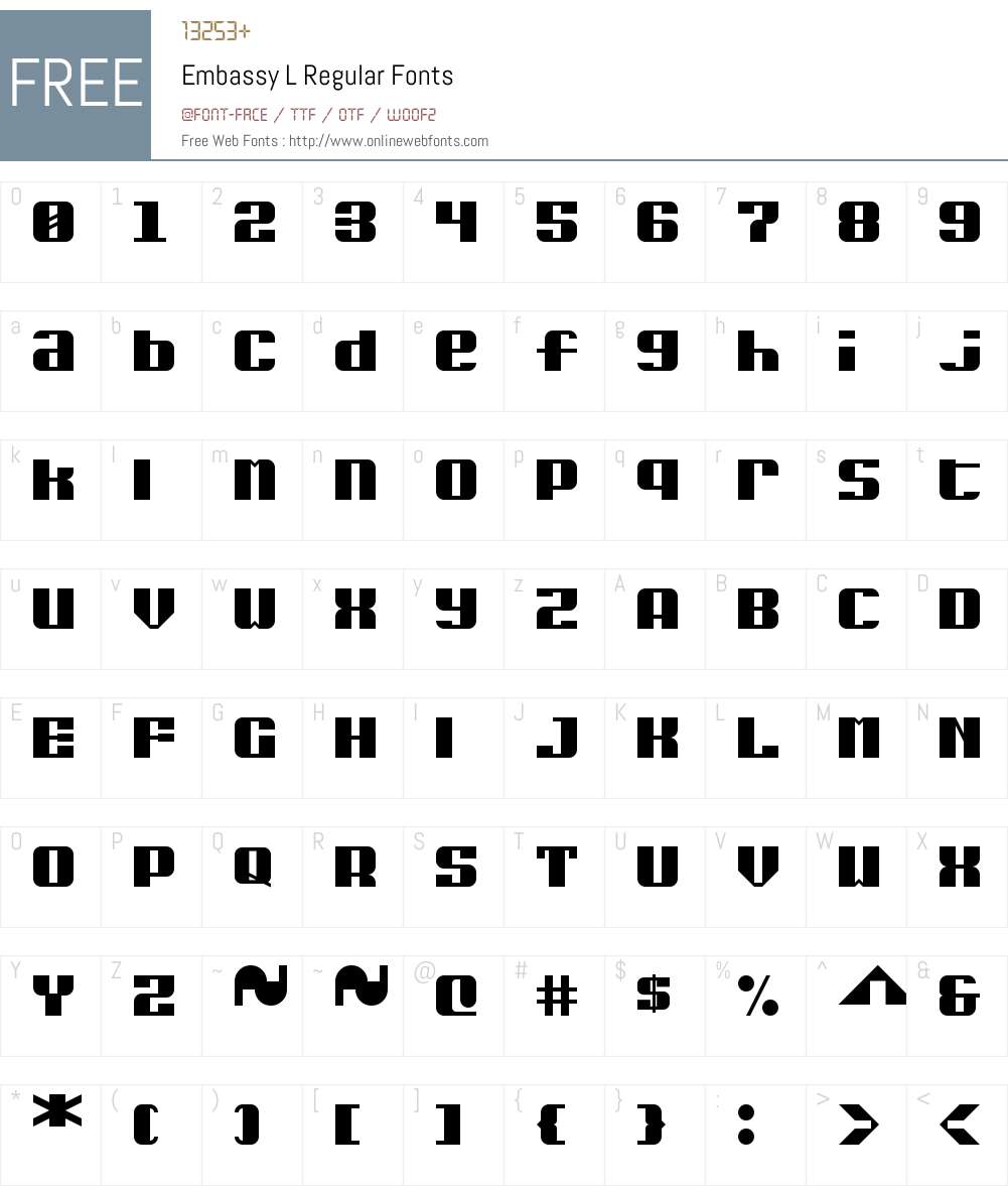 Embassy L Regular 1.0 Fonts Free Download - OnlineWebFonts.COM