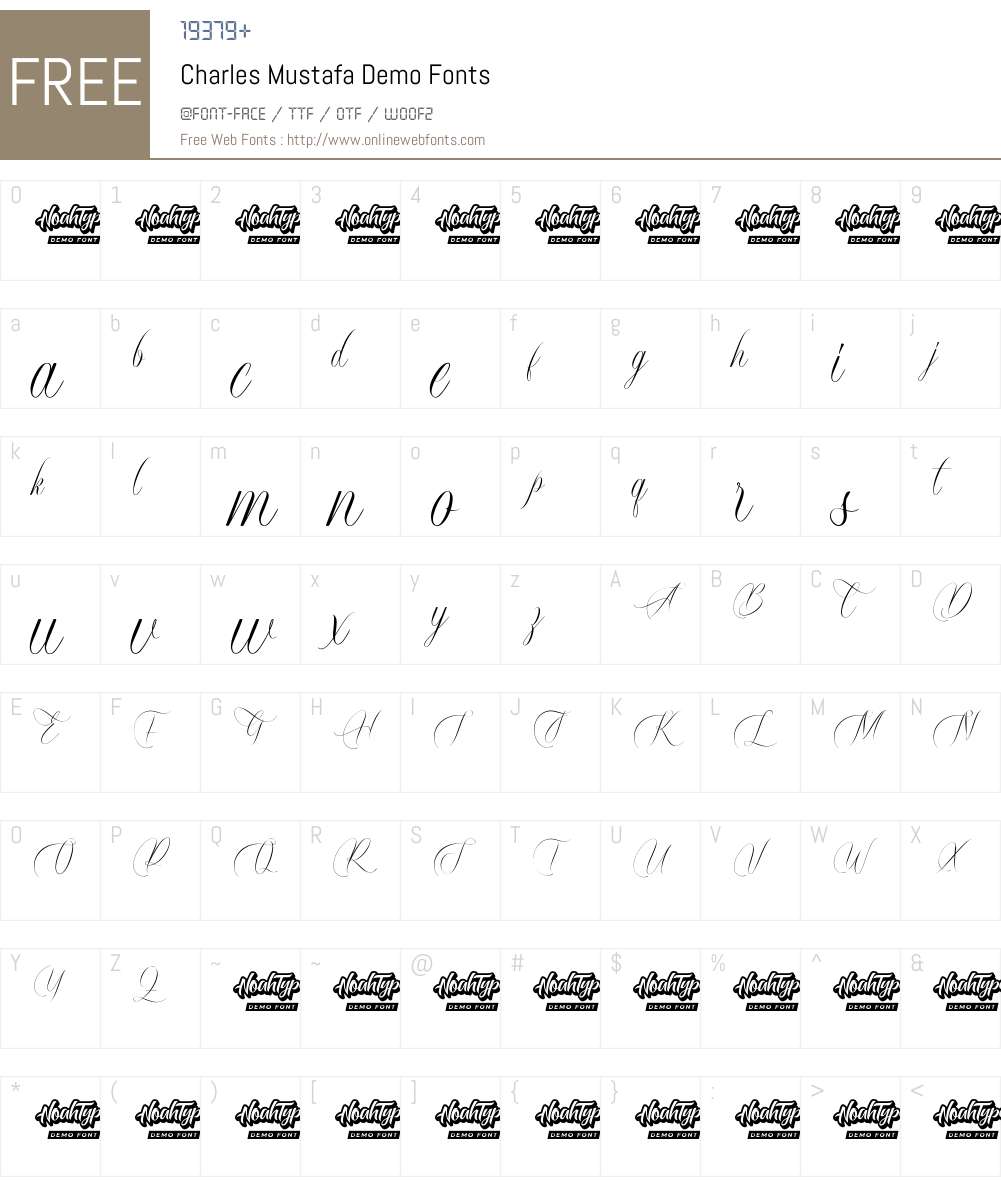 Charles Mustafa Demo 1.001;Fontself Maker 3.5.4 Fonts Free Download ...