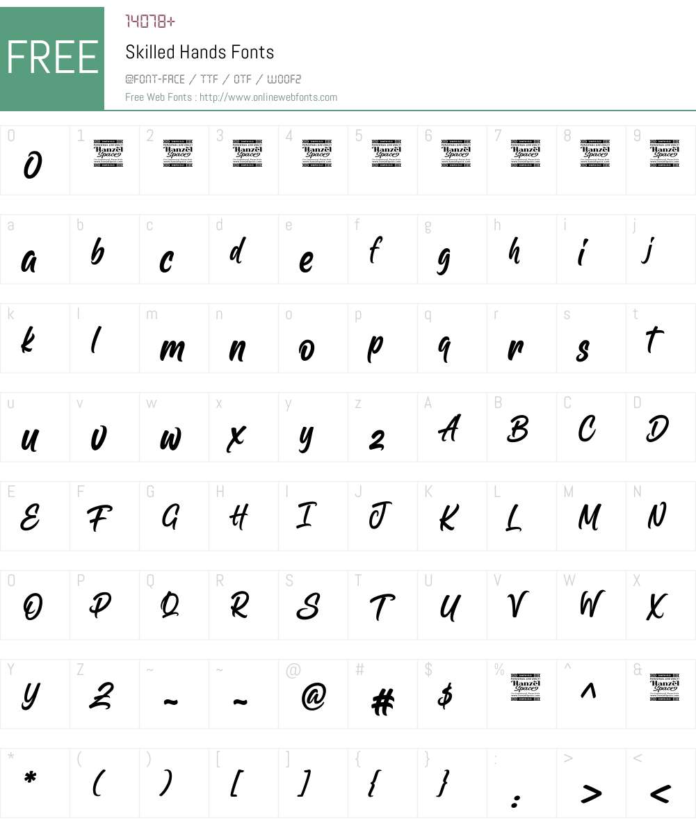 Skilled Hands 1.00;December 5, 2023;FontCreator 13.0.0.2683 64-bit ...