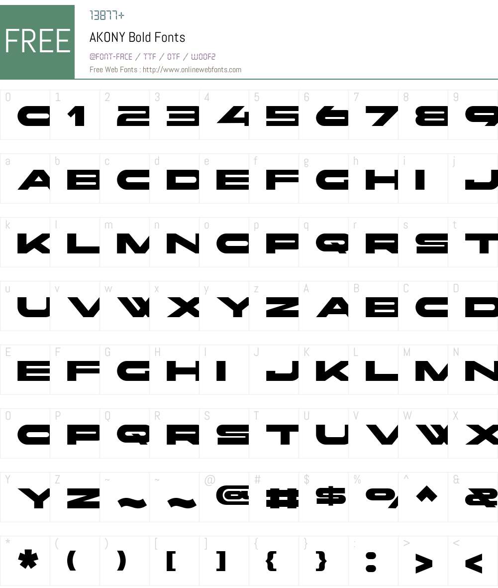 AKONY 1.000 Fonts Free Download - OnlineWebFonts.COM
