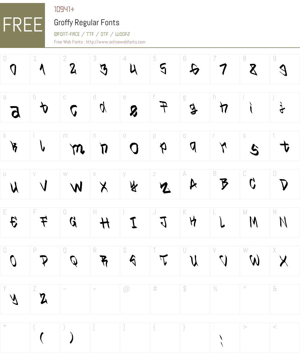 Groffy 1.001;Fontself iOS v1.0.8 Fonts Free Download - OnlineWebFonts.COM