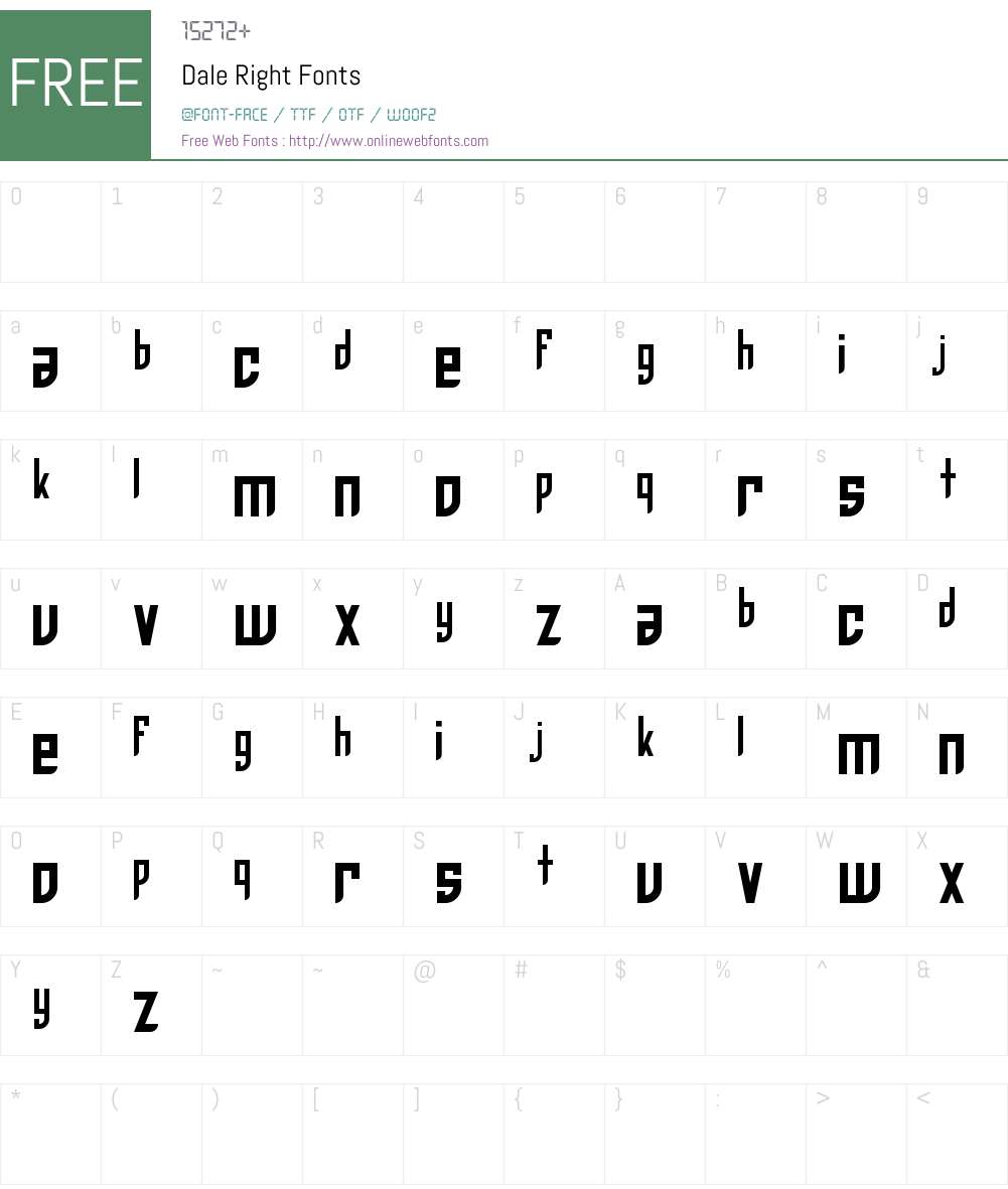 Dale Right 1.001;Fontself Maker 1.1.0 Fonts Free Download ...