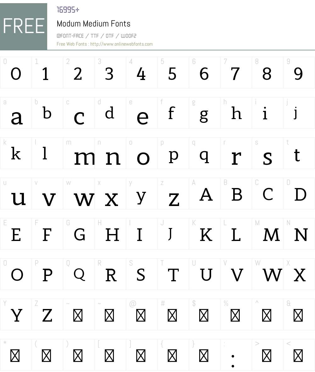 Modum Medium 1.000;PS 001.000;hotconv 1.0.70;makeotf.lib2.5.58329 Fonts ...