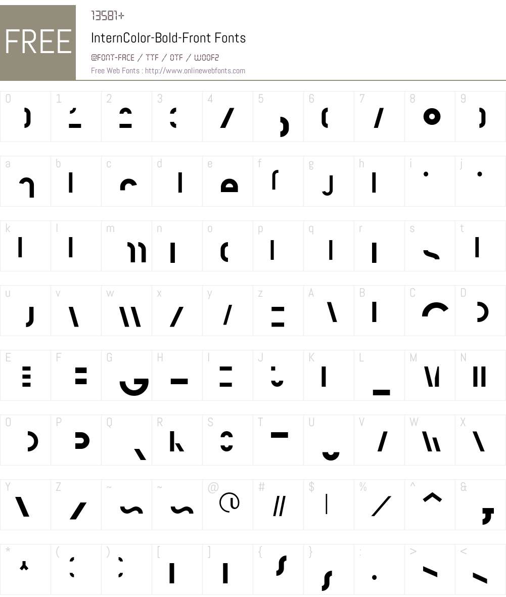 InternColor-Bold-Front 1.000;com.myfonts.easy.somestr-studio.intern ...