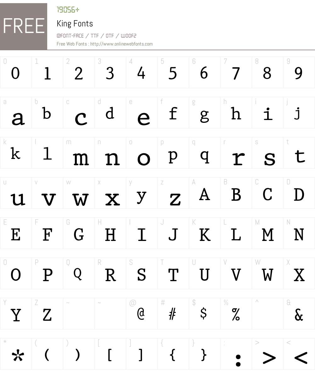 King V1 King Fonts Free Download - OnlineWebFonts.COM