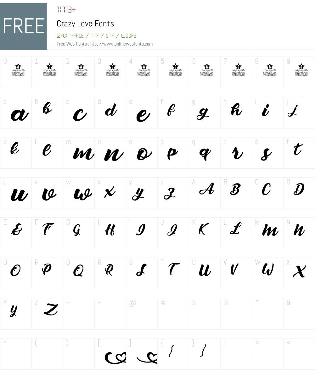 Crazy Love 1.000 Fonts Free Download - OnlineWebFonts.COM