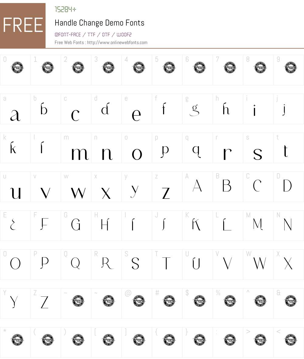Handle Change Demo 1.003;Fontself Maker 3.5.4 Fonts Free Download ...