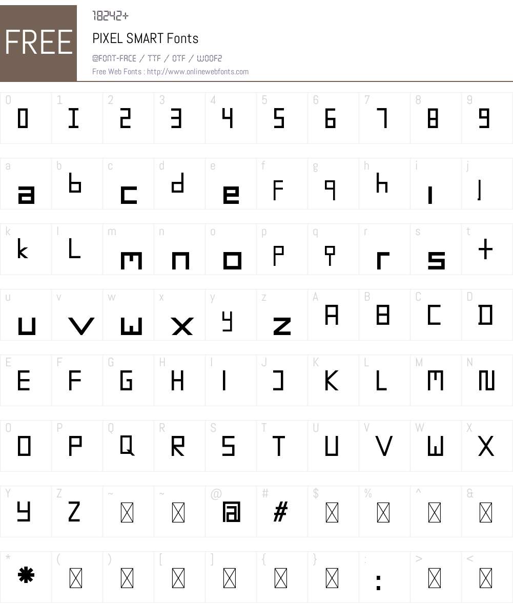 PIXEL SMART 1.003;Fontself Maker 3.5.1 Fonts Free Download ...