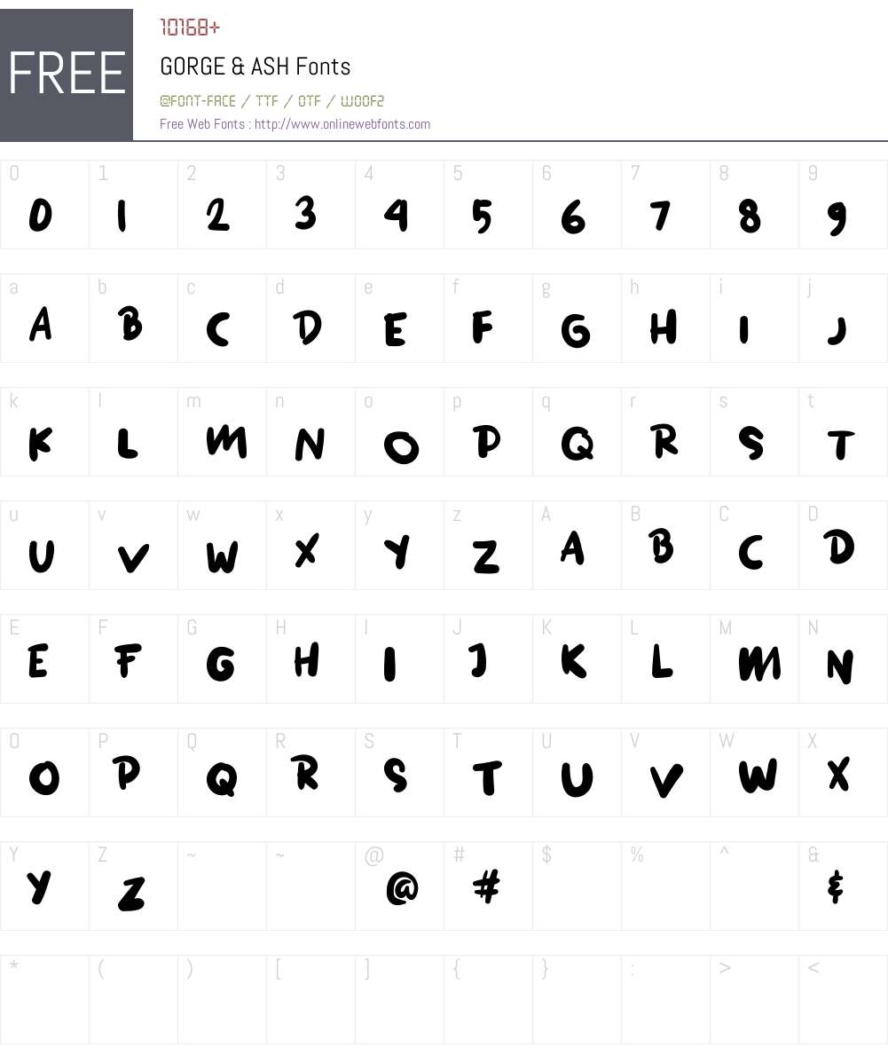 GORGE & ASH Fonts Free Download - OnlineWebFonts.COM
