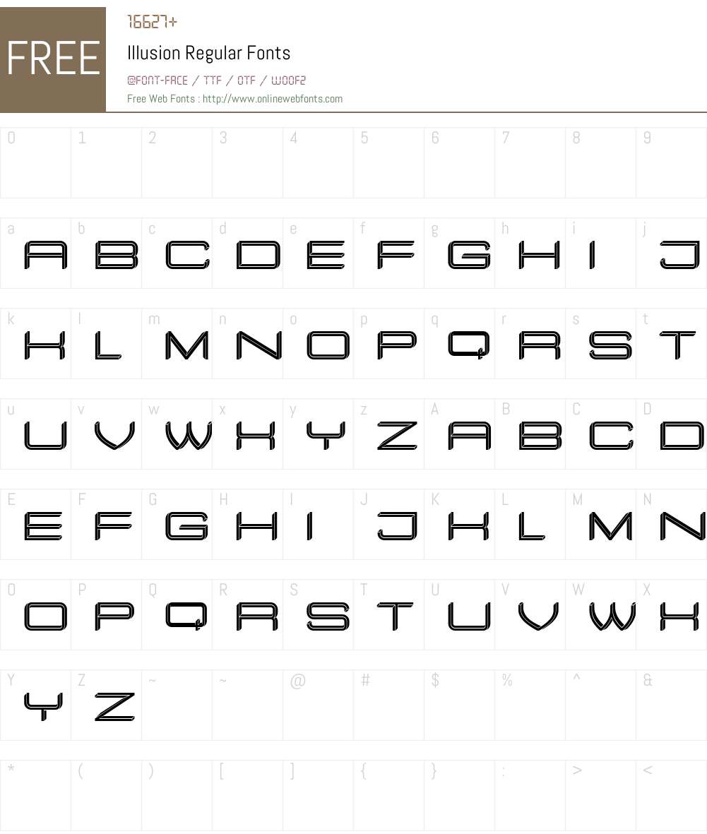Illusion Regular 1.000 Fonts Free Download - OnlineWebFonts.COM