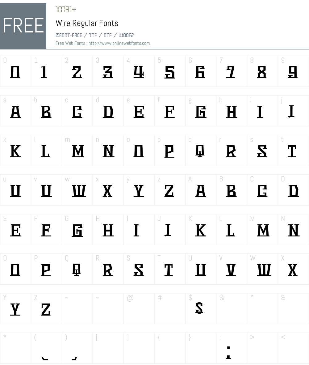 Wire 1.000 Fonts Free Download - OnlineWebFonts.COM