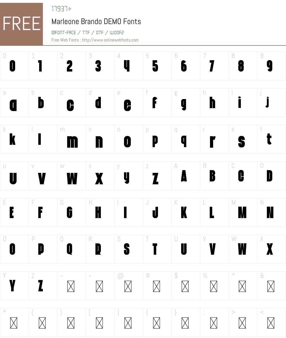 Marleone Brando DEMO 1.015;Fontself Maker 3.5.8 Fonts Free Download ...