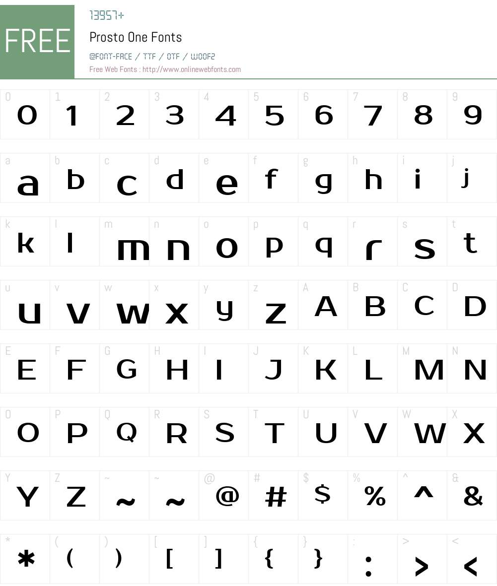 Prosto One 1.001 Fonts Free Download - OnlineWebFonts.COM