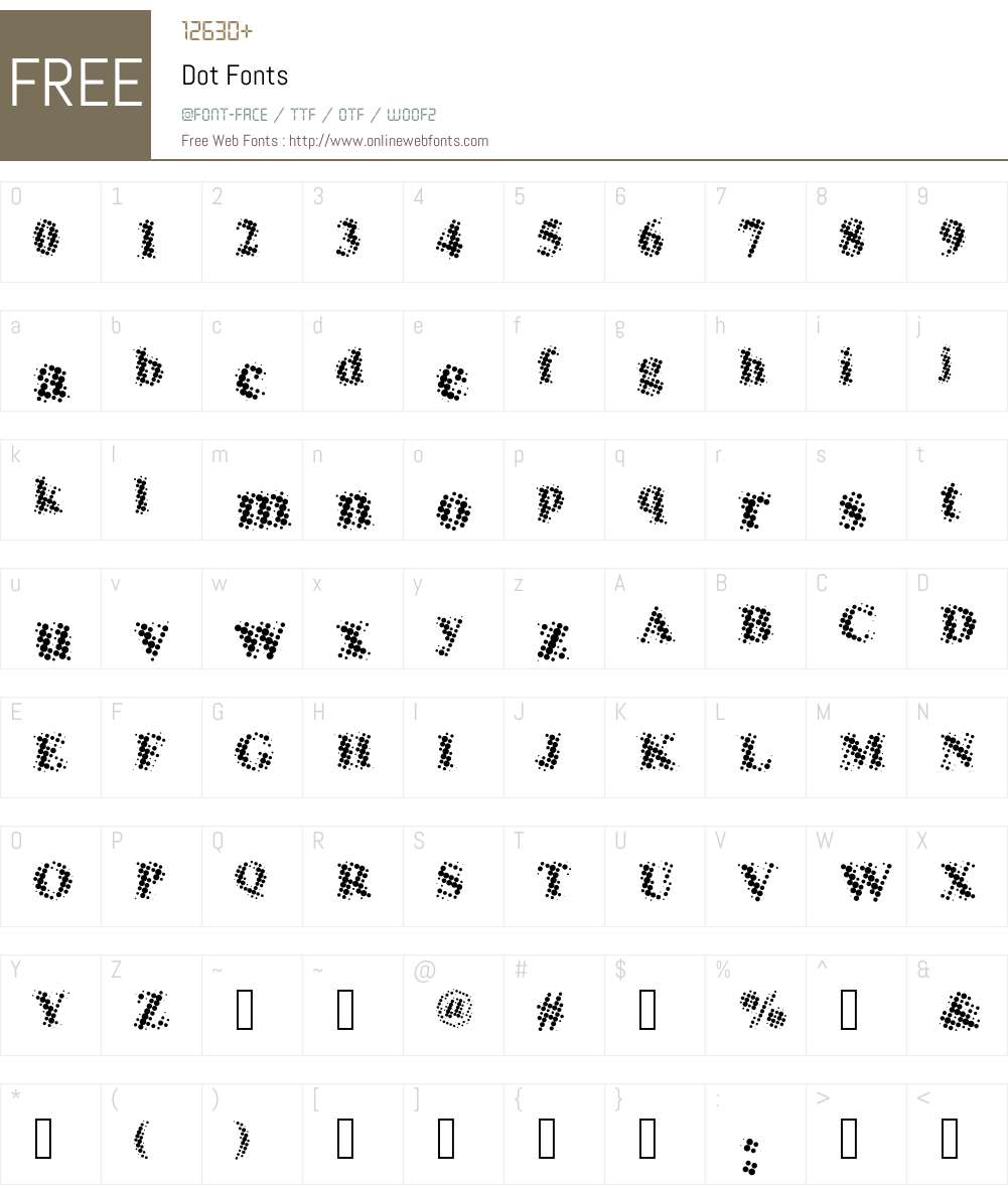Dot Fonts Free Download - OnlineWebFonts.COM