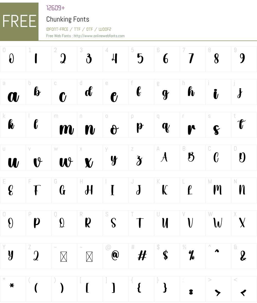 Chunking 1.002;Fontself Maker 3.5.8 Fonts Free Download ...