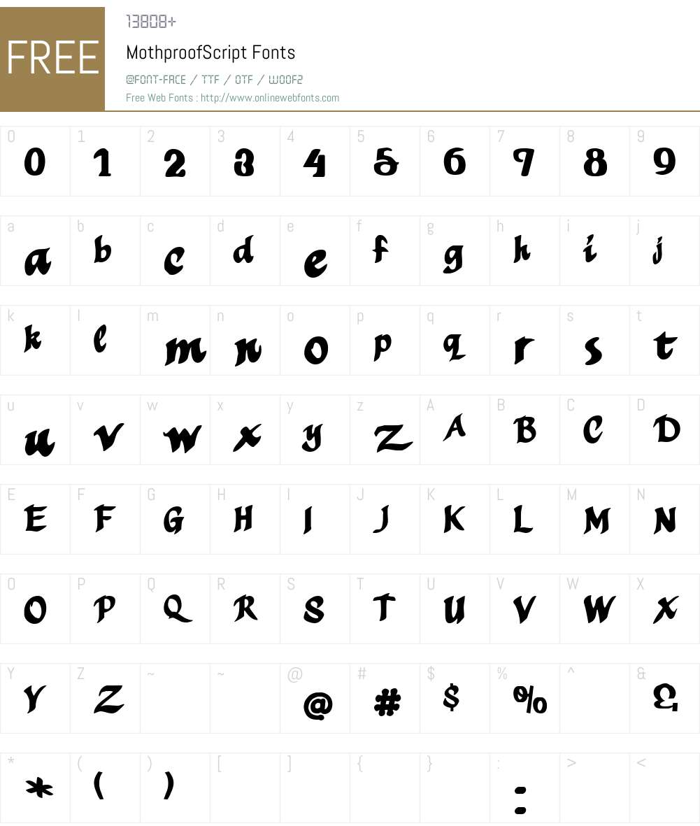 MothproofScript Macromedia Fontographer 4.1 12/19/99 Fonts Free Download - OnlineWebFonts.COM