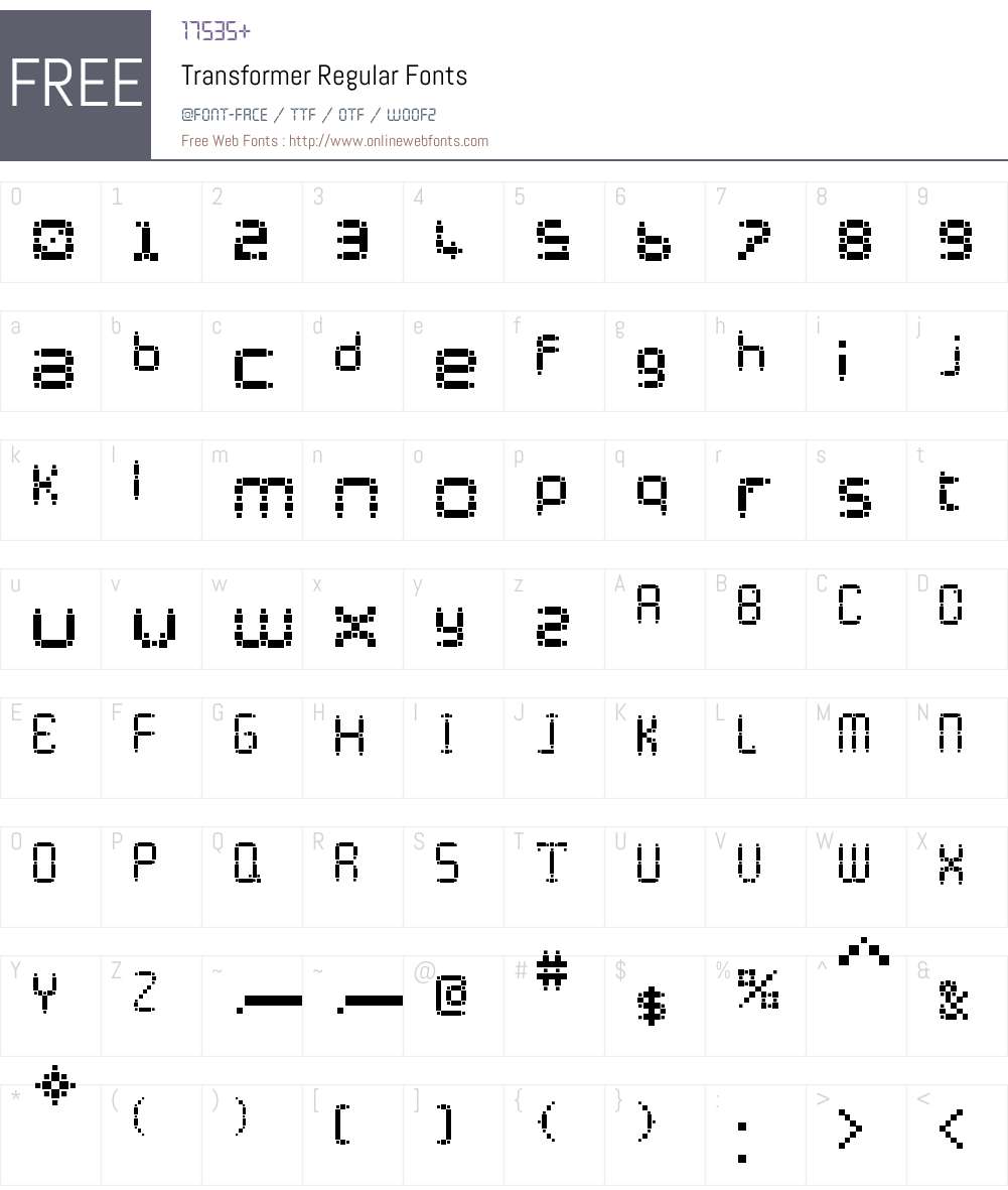 Transformer 1.0 Fonts Free Download - OnlineWebFonts.COM