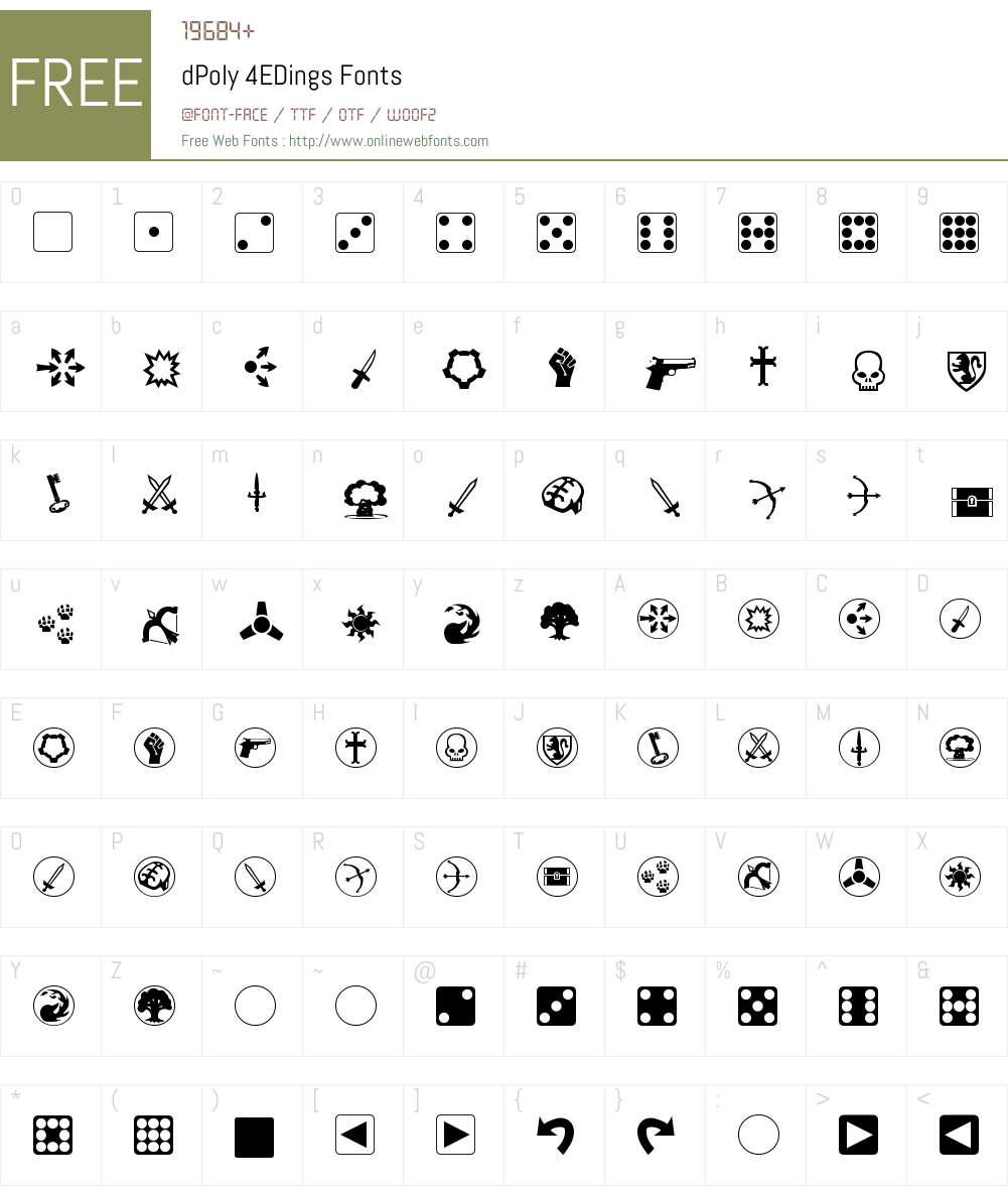 dPoly 4EDings 2.00 September 28, 2013 Fonts Free Download ...