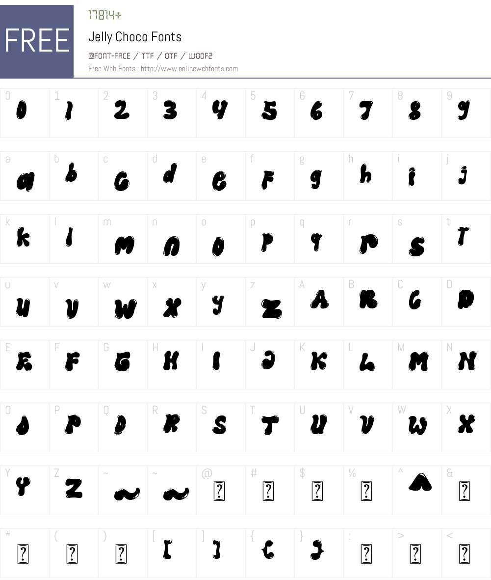 Jelly Choco 1.00;May 26, 2023;FontCreator 13.0.0.2683 64-bit Fonts Free Download ...