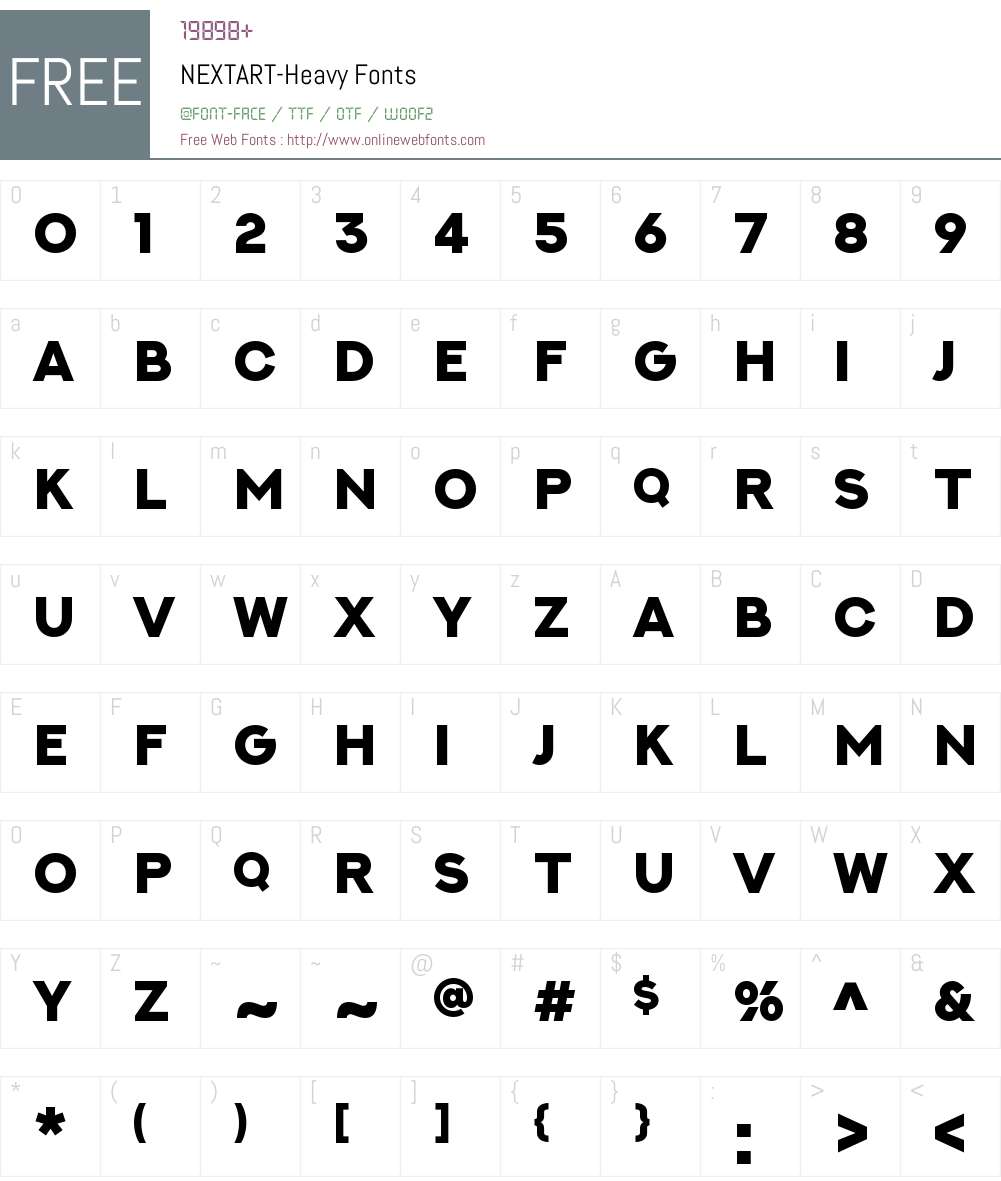 NEXT ART 4.000 Fonts Free Download - OnlineWebFonts.COM