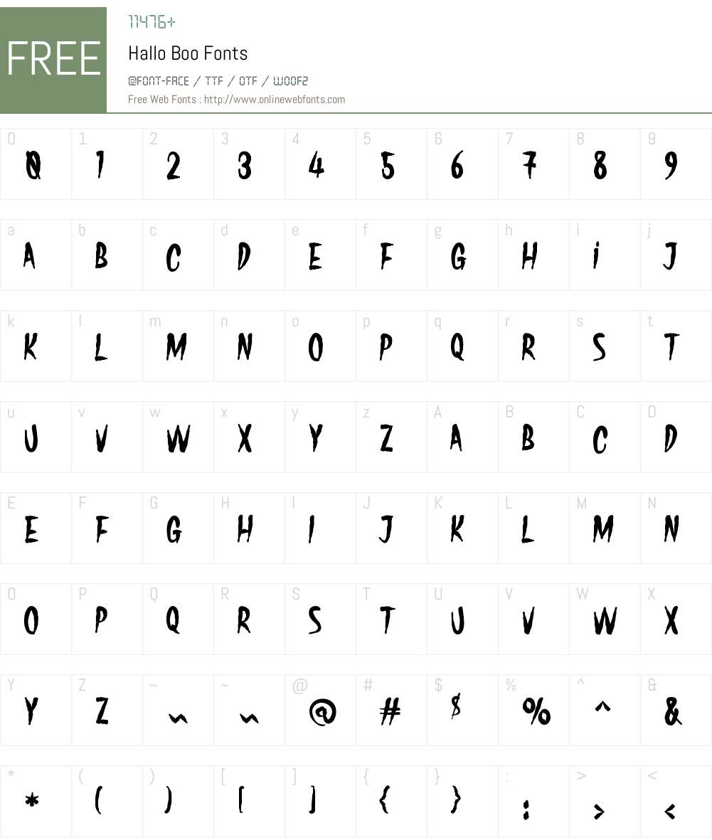 Hallo Boo 1.001;Fontself Maker 3.5.7 Fonts Free Download ...