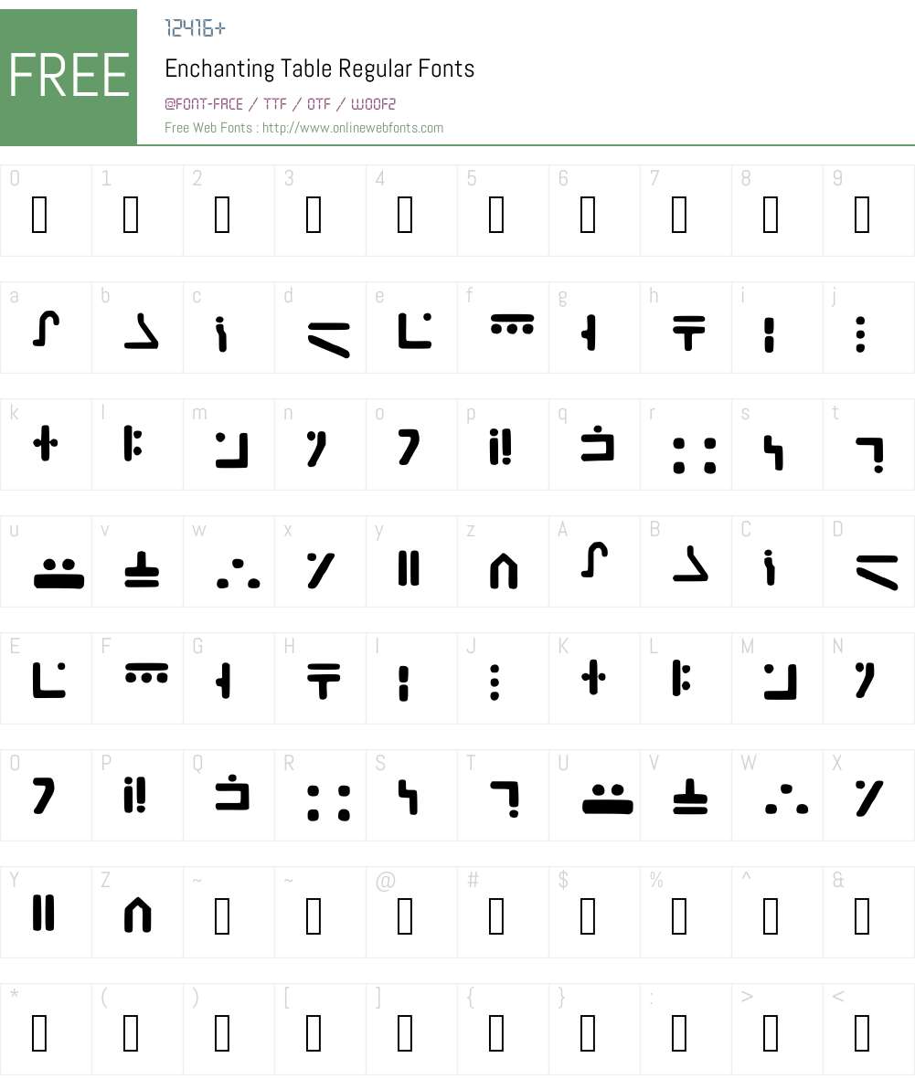 Enchanting Table 001.004 Fonts Free Download - OnlineWebFonts.COM