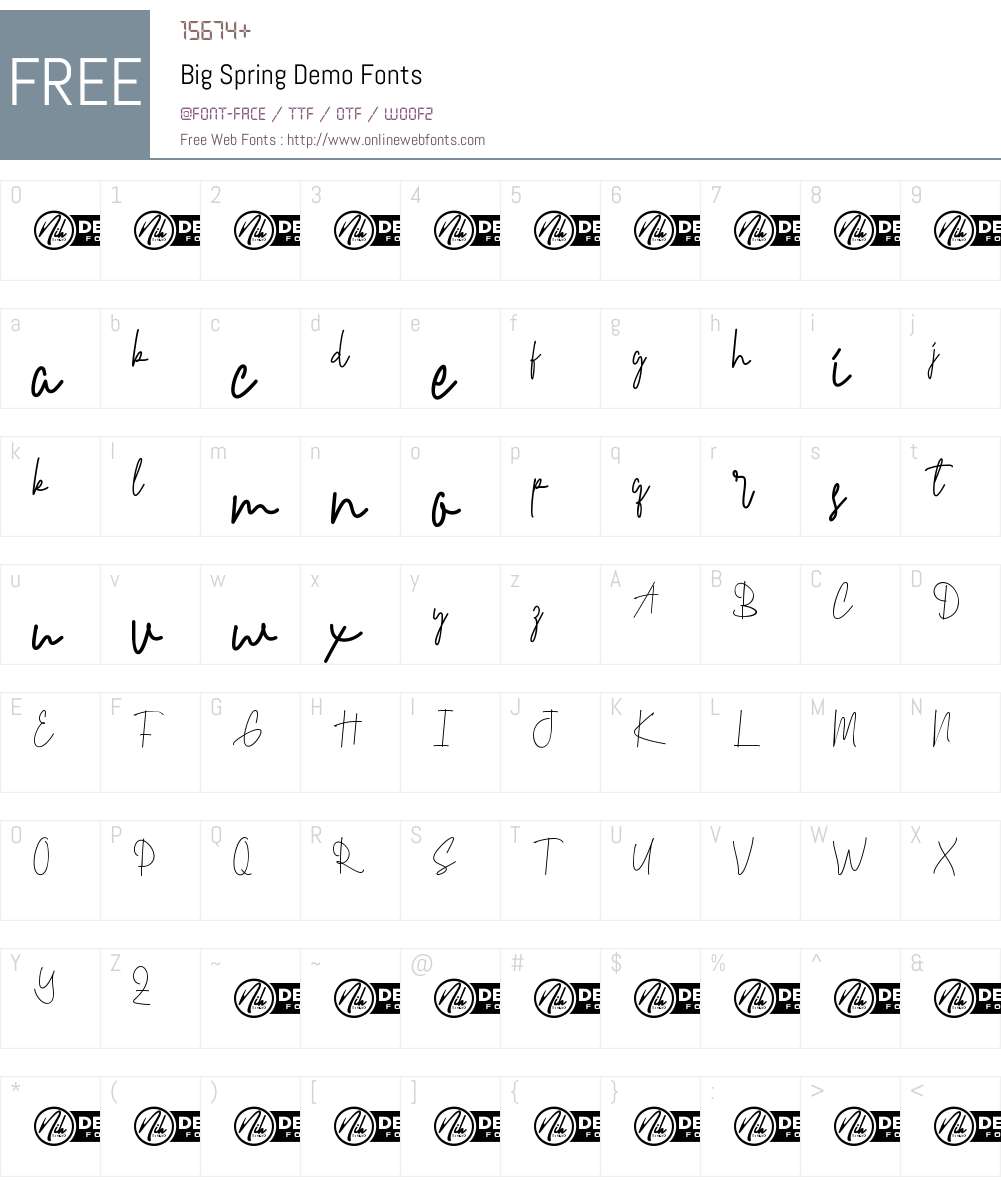 Big Spring Demo 1.003;Fontself Maker 3.5.4 Fonts Free Download ...