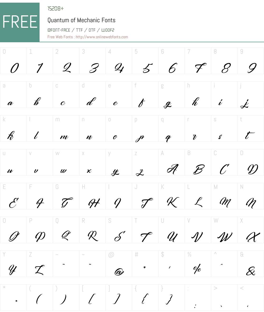 Quantum of Mechanic 1.000 Fonts Free Download - OnlineWebFonts.COM