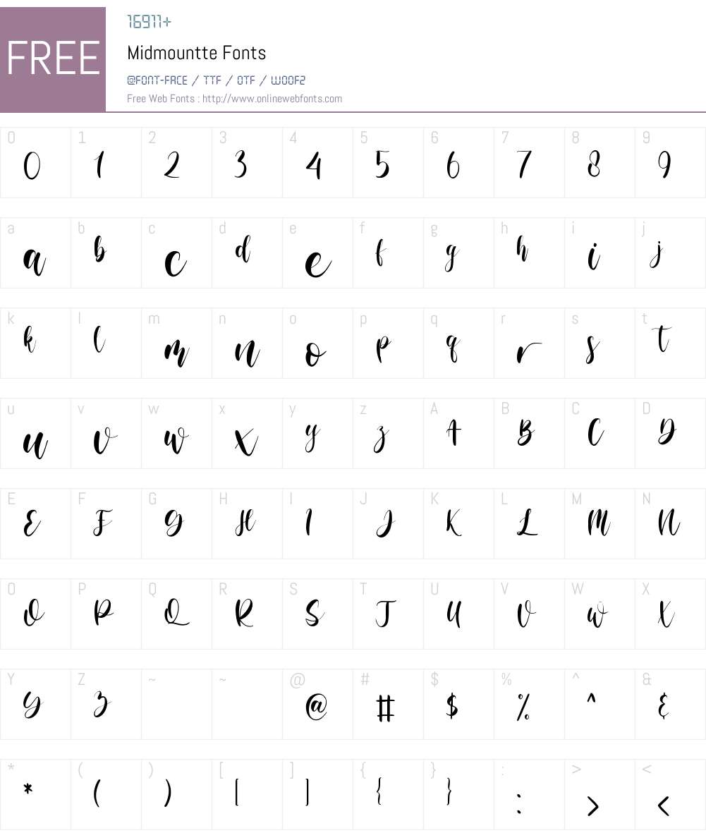Midmountte 1.000;November 4, 2021;FontCreator 14.0.0.2794 64-bit Fonts Free Download ...