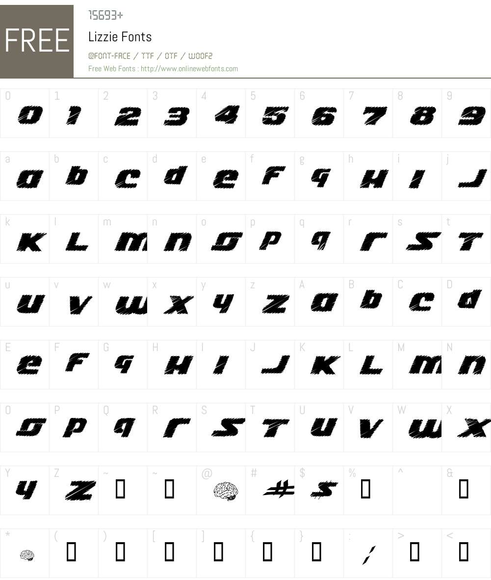 Lizzie Macromedia Fontographer 4.1 9/4/97 Fonts Free Download ...