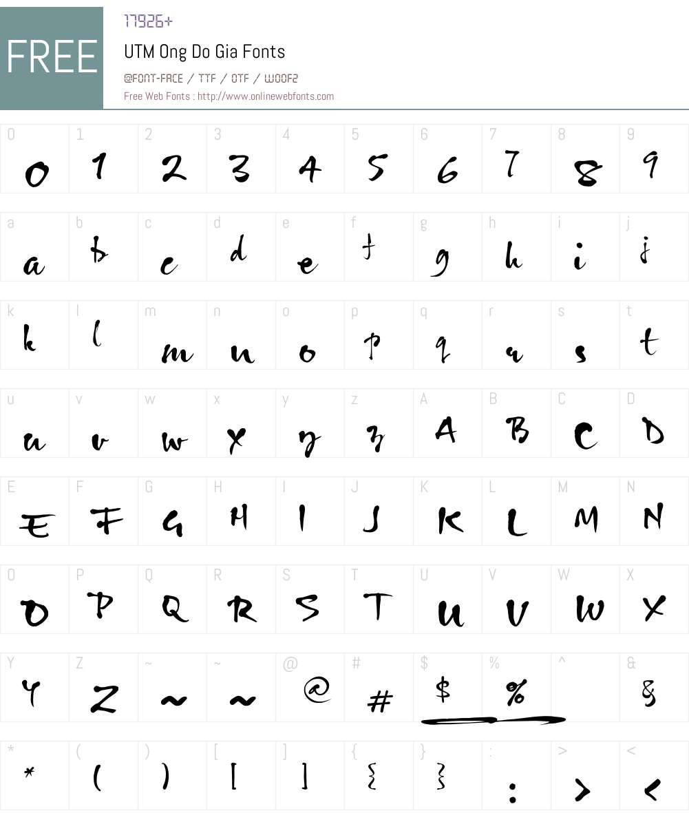 UTM Ong Do Gia B Font ch Vit s dng bng m Unicode - http://www ...