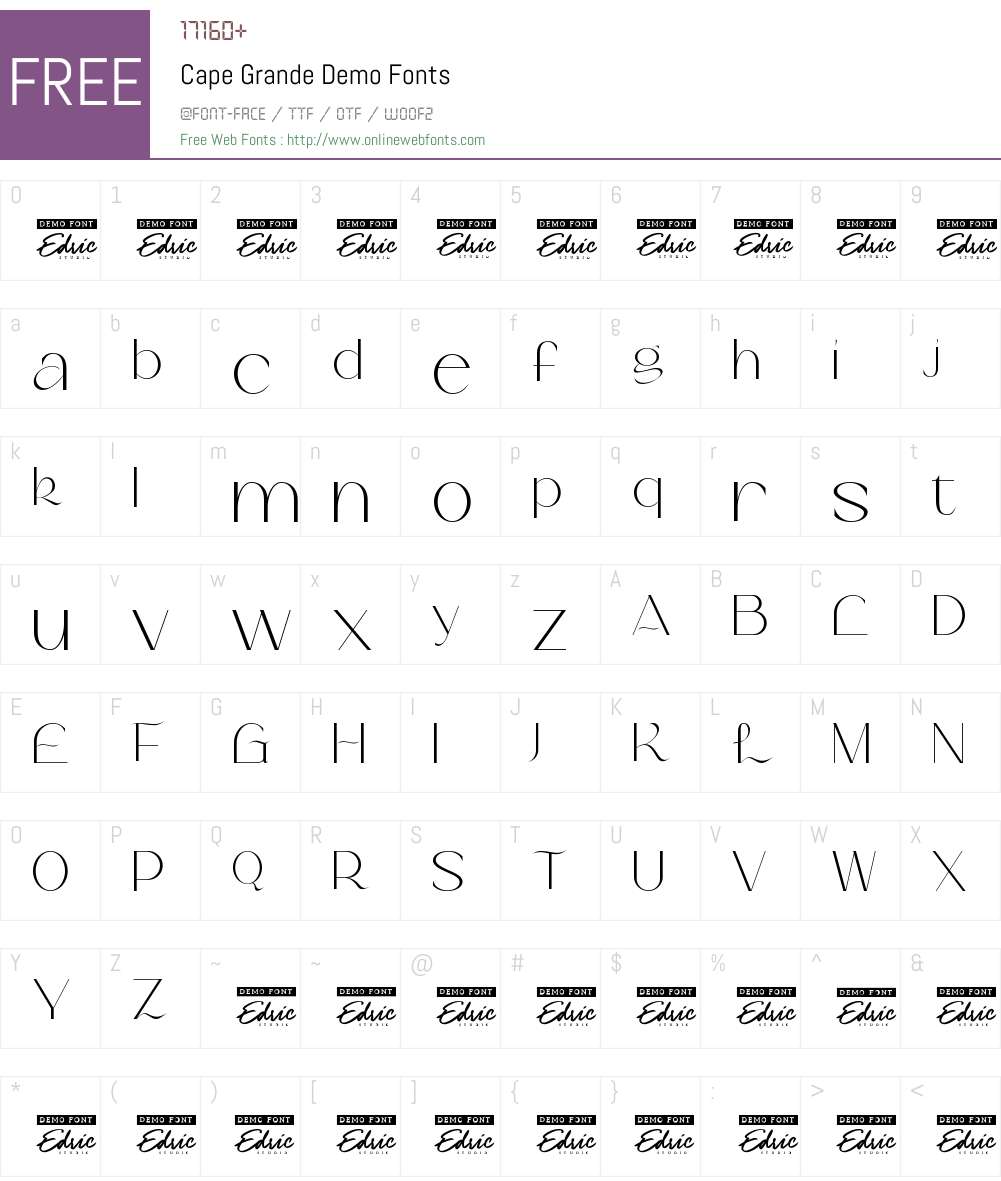 Cape Grande Demo 1.001;Fontself Maker 3.5.7 Fonts Free Download ...