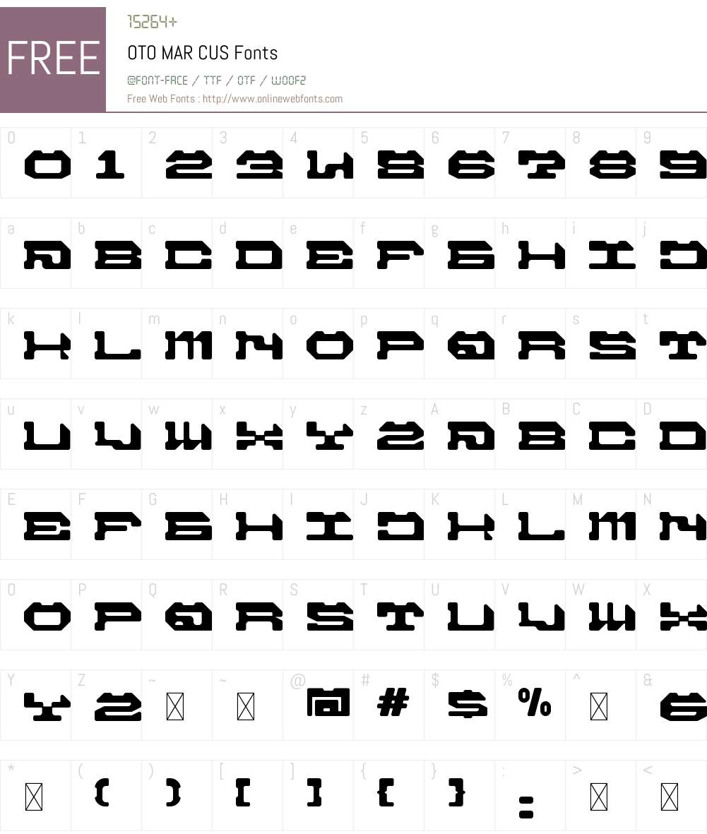 OTO MAR CUS 1.002;Fontself Maker 3.5.7 Fonts Free Download ...