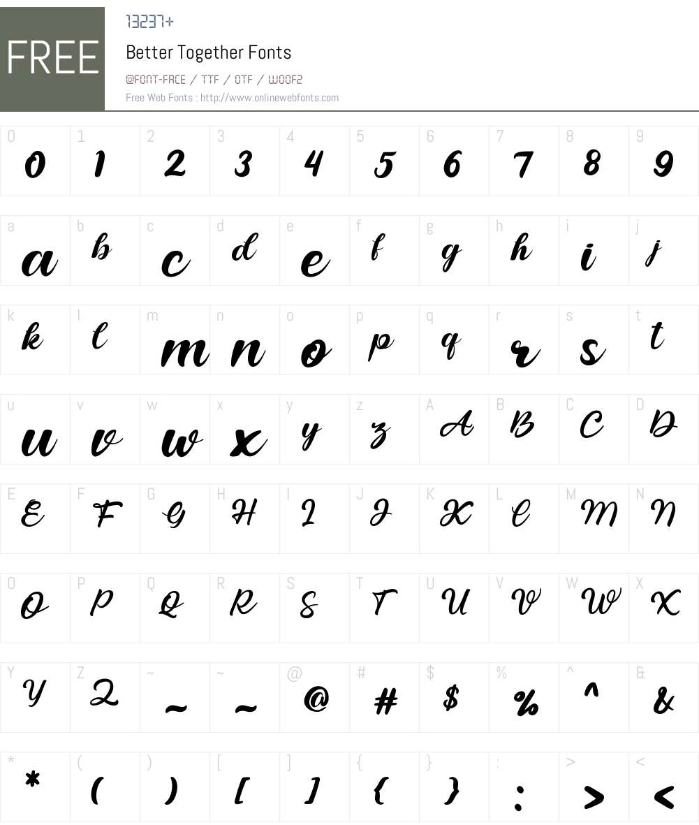 Better Together 1.002;Fontself Maker 3.5.7 Fonts Free Download ...