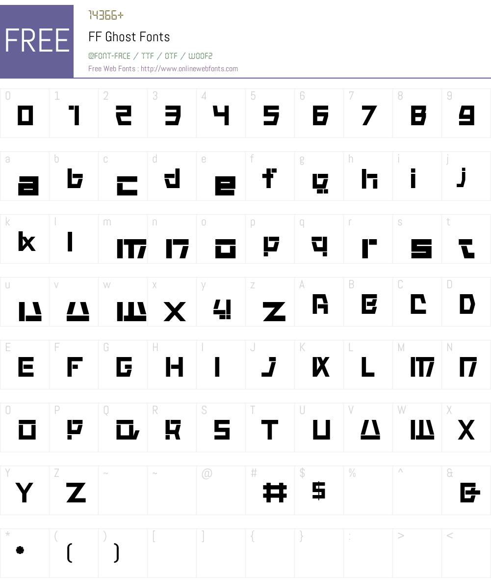 FF Ghost 1.000;January 25, 2024;FontCreator 14.0.0.2901 64-bit Fonts Free Download ...