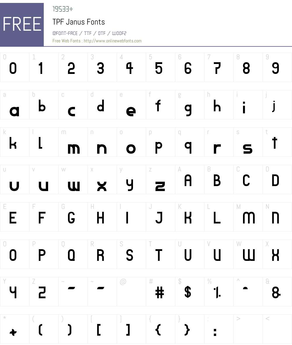 TPF Janus 1.0 Fonts Free Download - OnlineWebFonts.COM