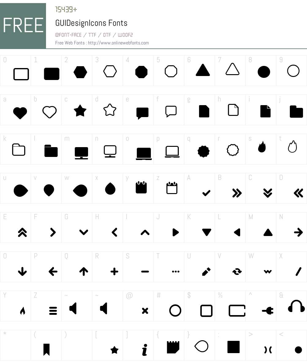 GUIDesignIcons 001.000;com.myfonts.easy.upir-typo.gui-design-icons ...