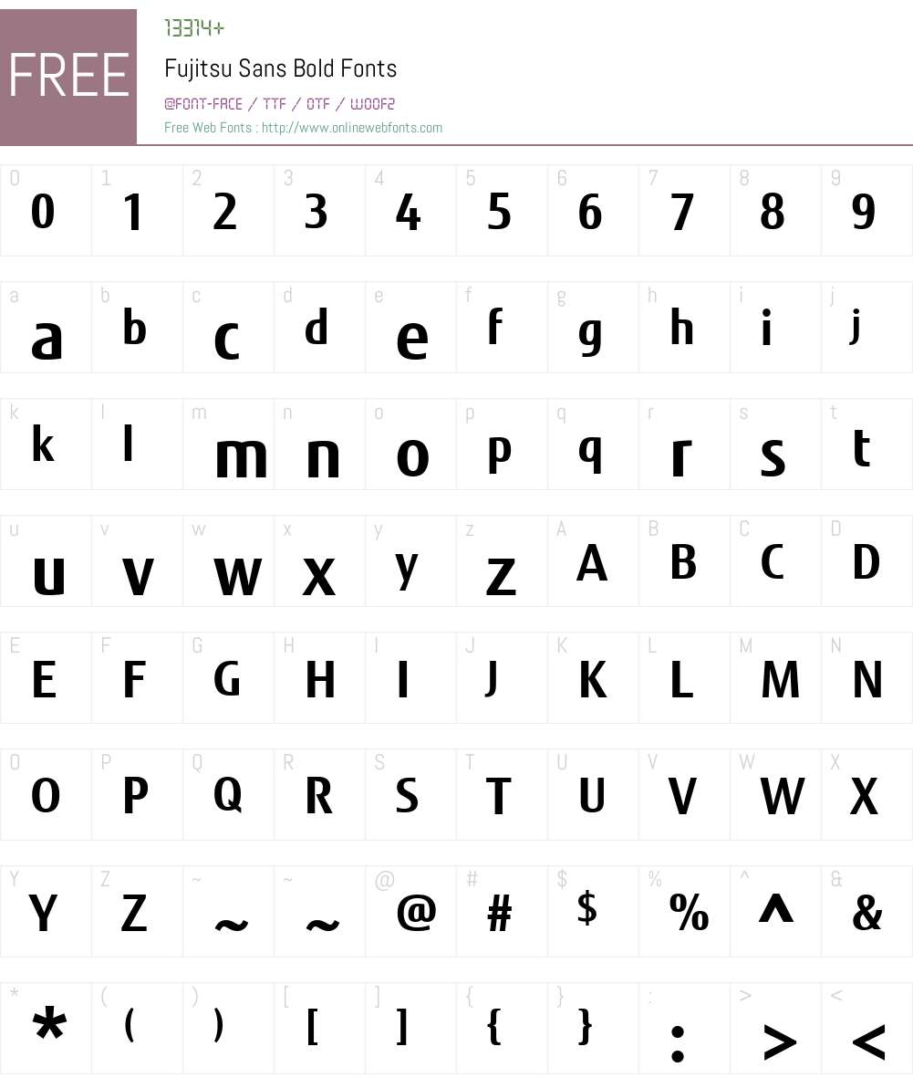Fujitsu Sans Bold 2.00 Fonts Free Download - OnlineWebFonts.COM