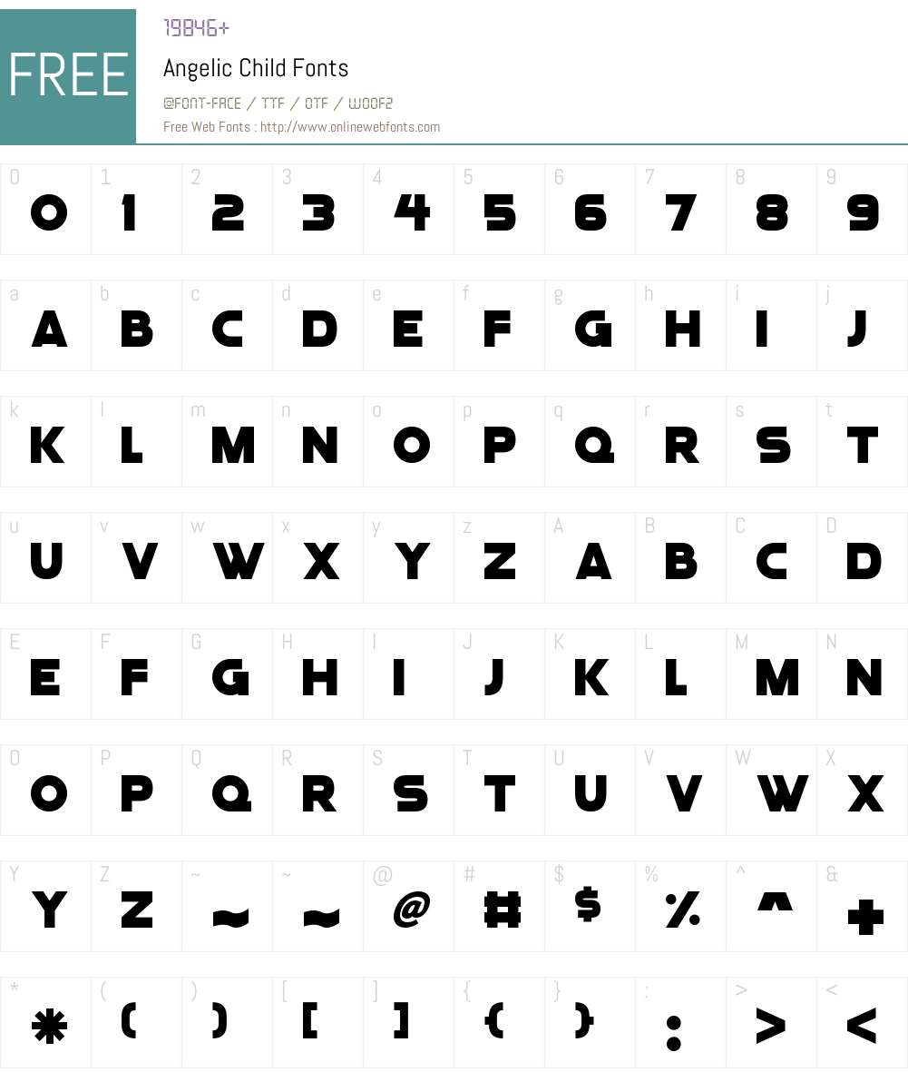 Angelic Child 1.00 February 11, 2019, initial release Fonts Free ...